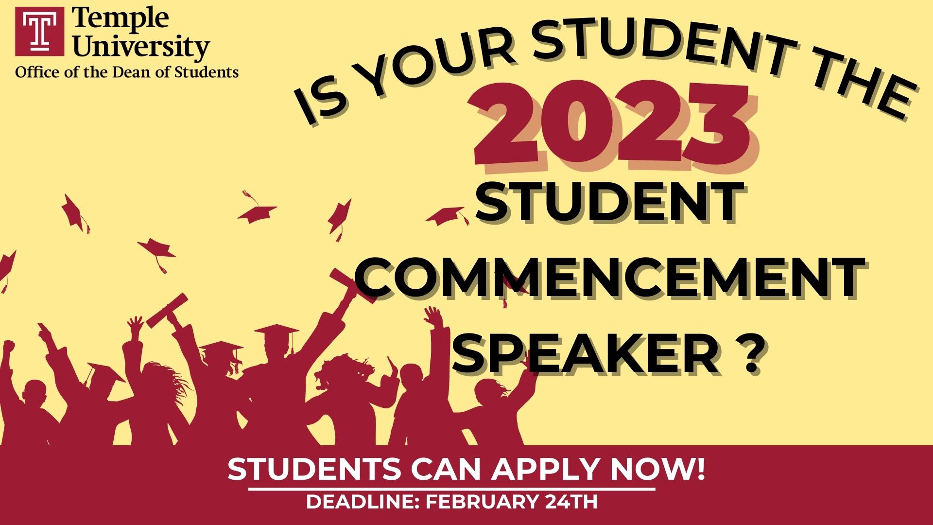 Applications Are | The Temple University Parent & Family Experience