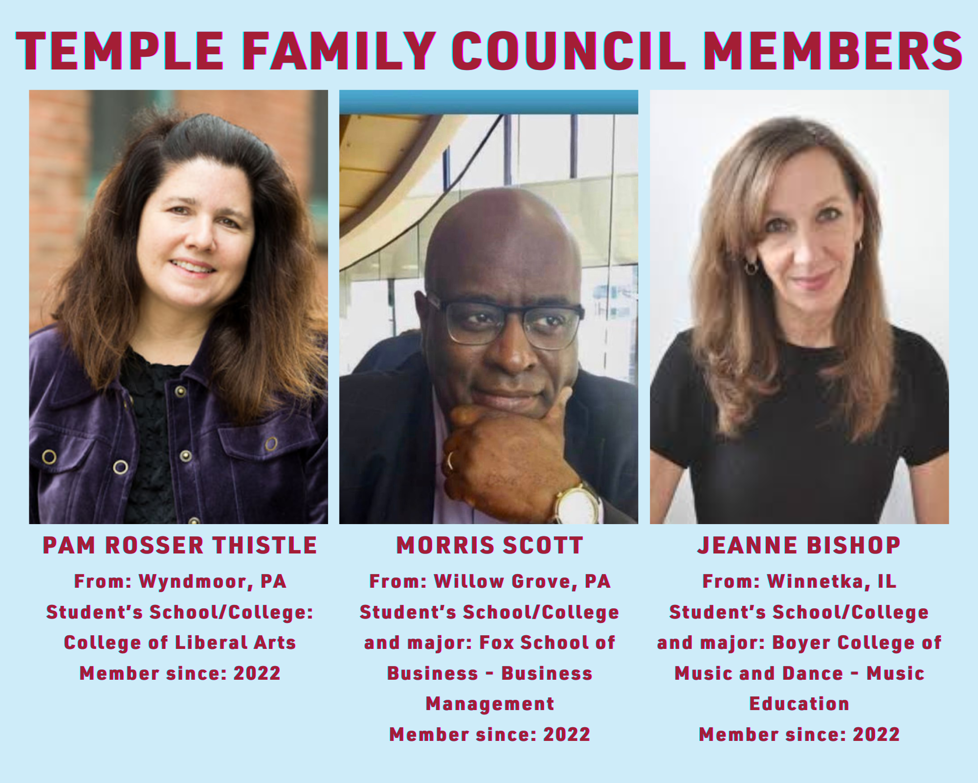 Meet the Temple | The Temple University Parent & Family Experience